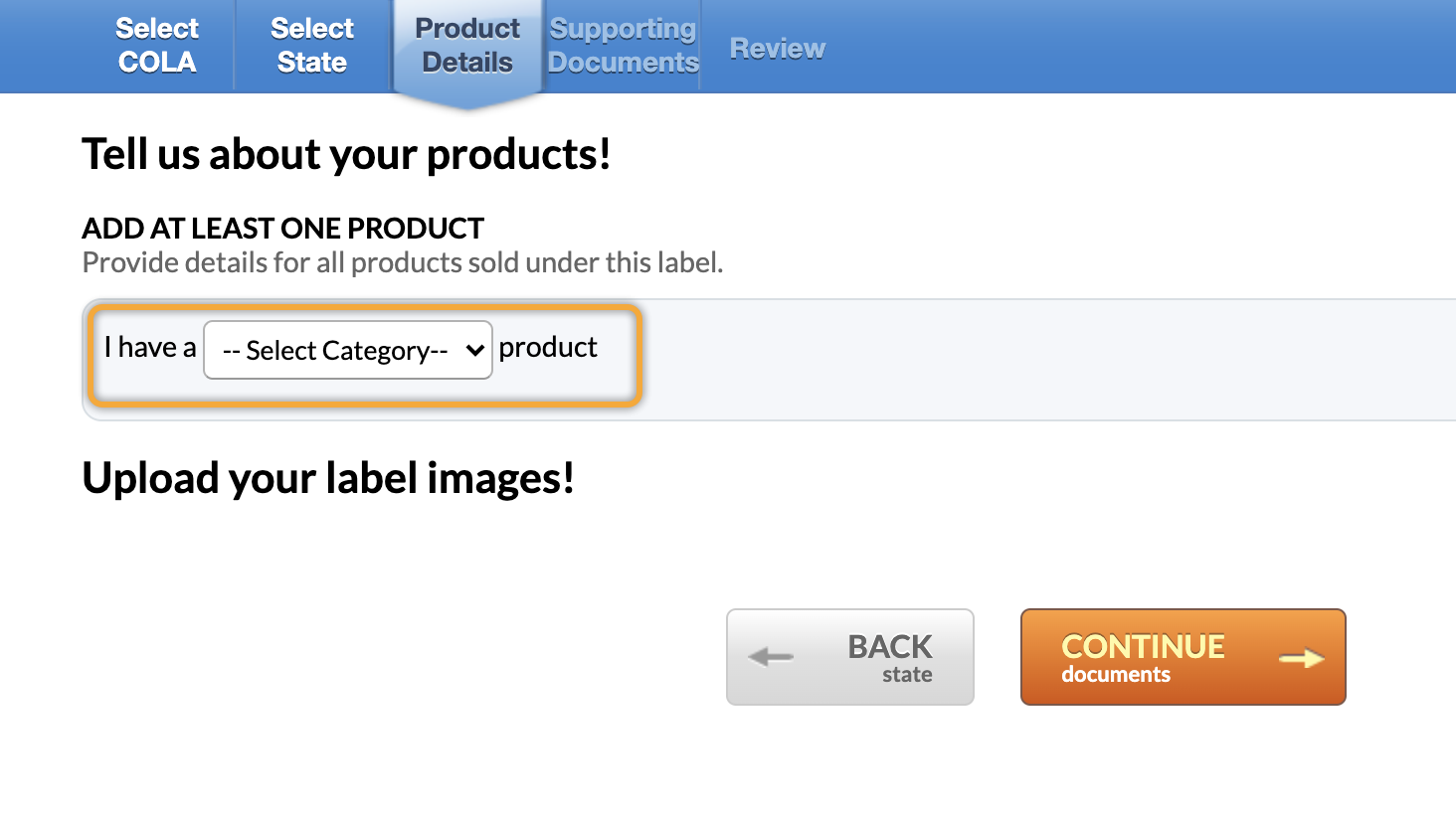 How to register a No COLA product – PRO (ShipCompliant)